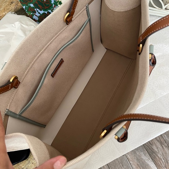 Tory Burch | Bags | New Tory Burch Blake Canvas Jumbo Tote | Poshmark